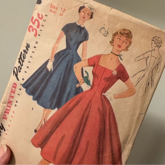 Dresses | Vintage Simplicity Womens Princess Line Dress Pattern 4639 ...